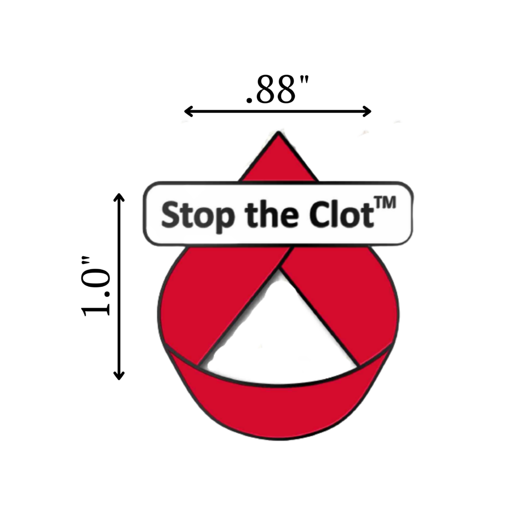 Stop the Clot® Lapel Pin – Stop the Clot – Shop